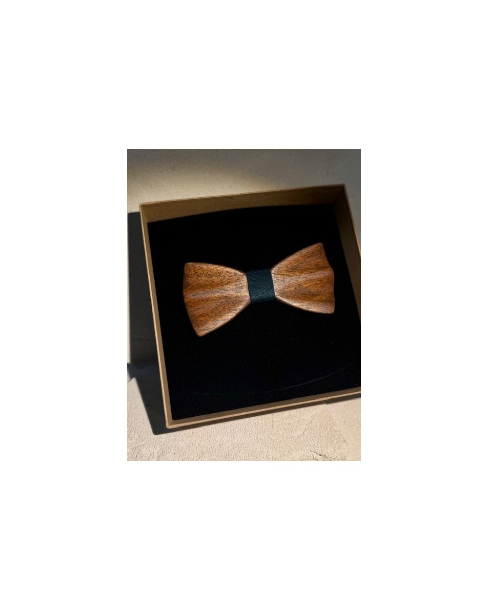 Wooden bow tie, hand-carved, perfect for a rustic wedding